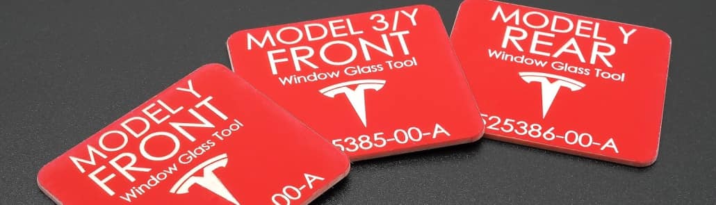 Tesla window tool stickers - BMTEC